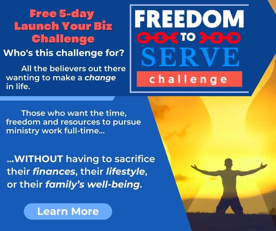 Cory Long Freedom To Serve: FREE 5-Day Launch Your Biz Challenge